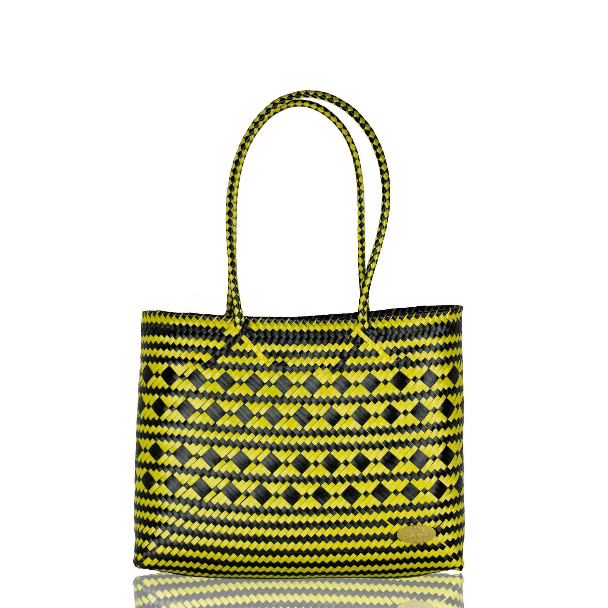 Chila Woven Bag in Black and Yellow – Josephine Alexander Collective